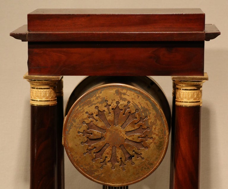 Four Pillar Portico Clock at 1stDibs