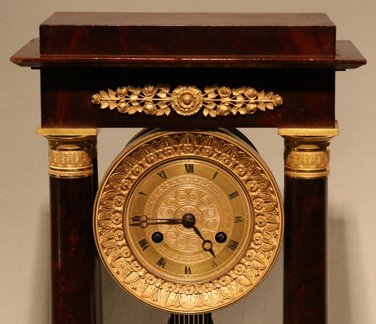 Four Pillar Portico Clock at 1stDibs