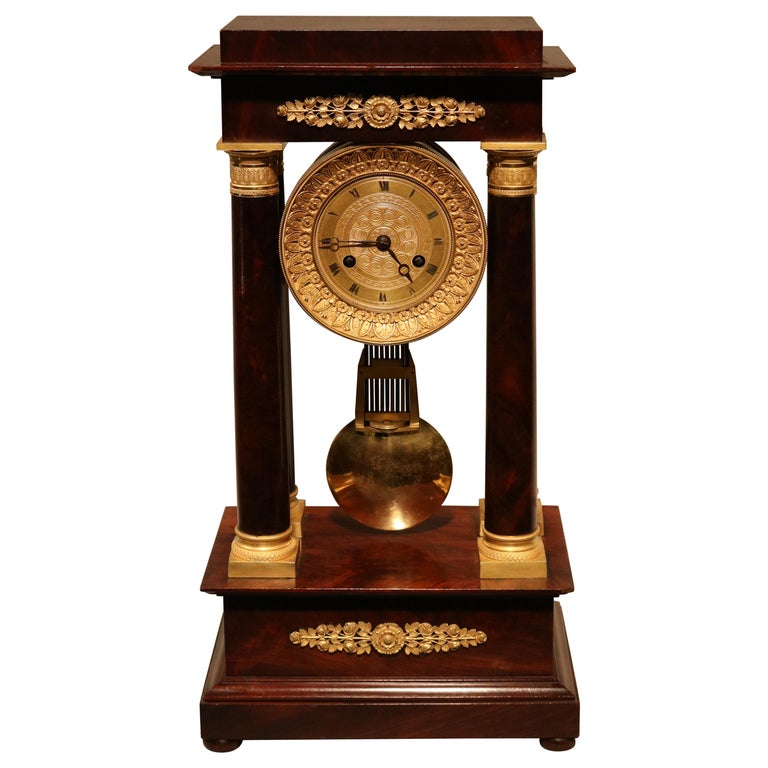 Four Pillar Portico Clock at 1stDibs