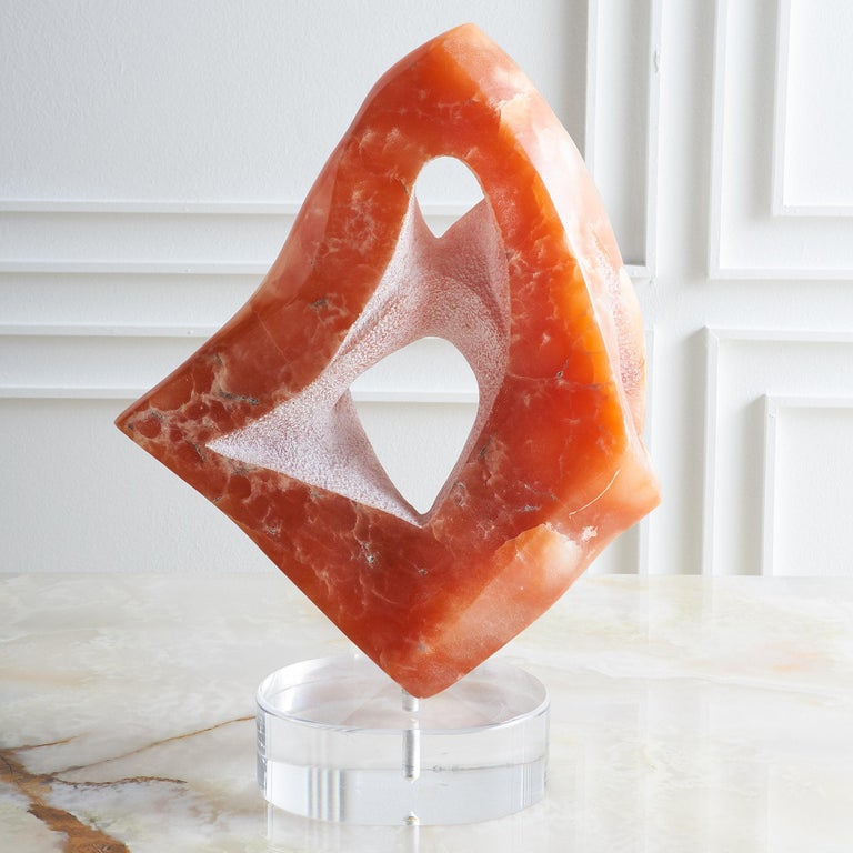 Four Pointed Alabaster Sculpture by Pat Epstein at 1stDibs