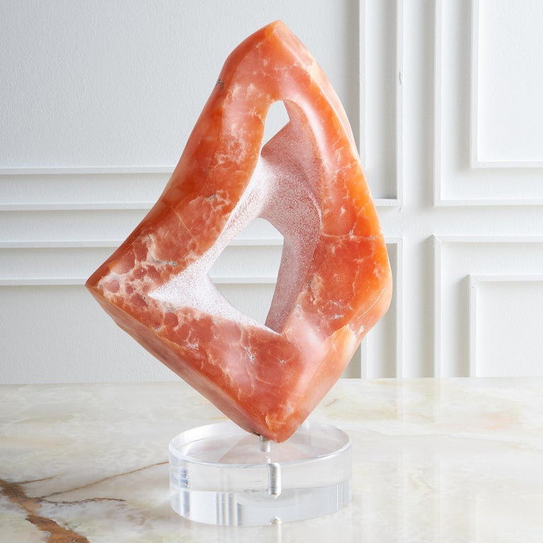 Four Pointed Alabaster Sculpture by Pat Epstein at 1stDibs