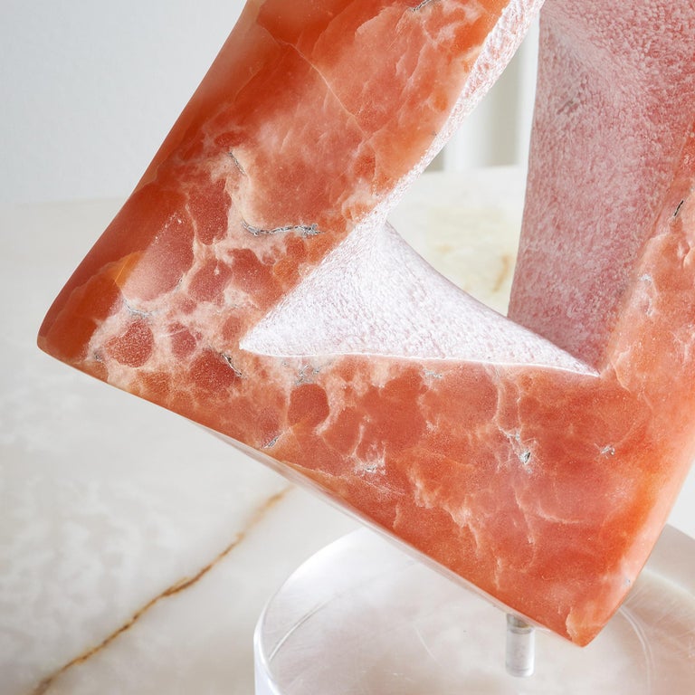 Four Pointed Alabaster Sculpture by Pat Epstein at 1stDibs
