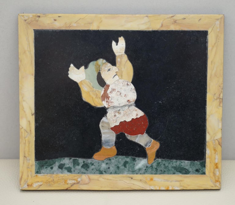 Four Rare Antique Italian Pietra Dura Marble Tiles Wall Plaque Fire ...