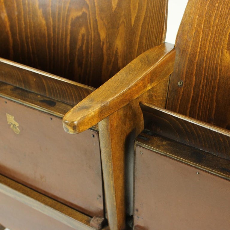 Four-Seat Cinema Bench by TON, Czechoslovakia, circa 1960 For Sale at ...