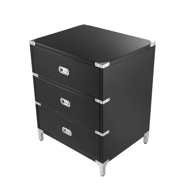 Four Side Table Mahogany in Waxed White or Black Finish For Sale at 1stDibs