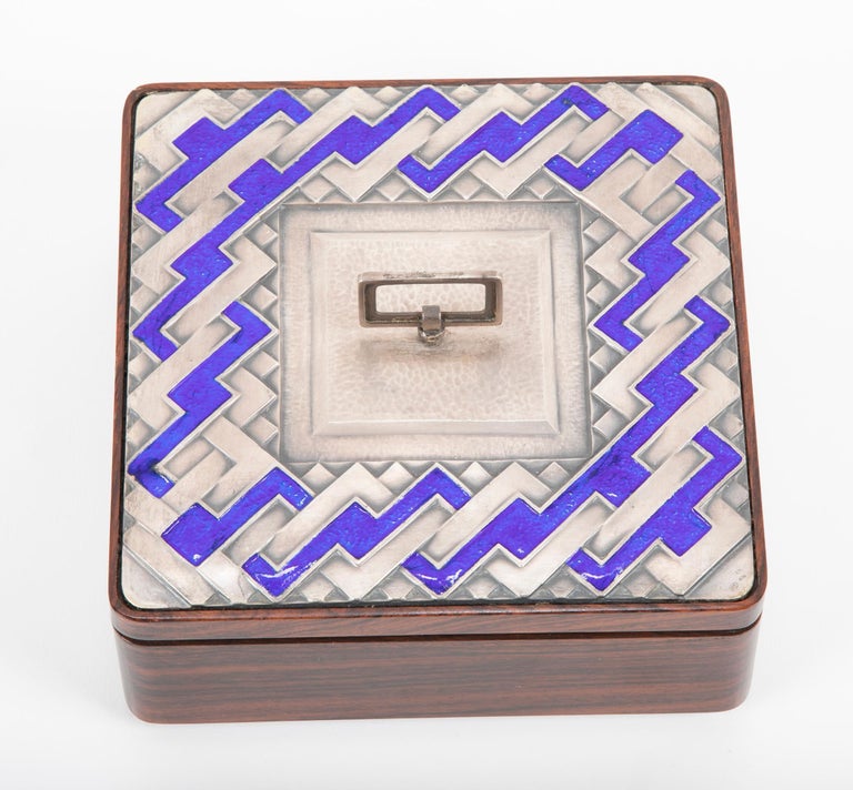 Four Sterling Silver Italian Enameled Boxes by Ottaviani Priced ...