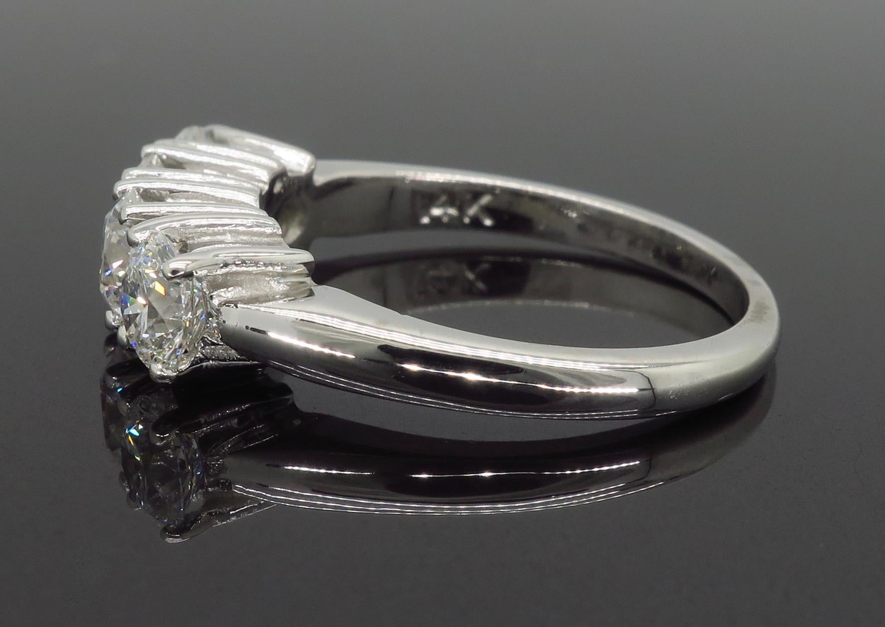 Four-Stone Diamond Anniversary Band at 1stDibs | four stone diamond ...