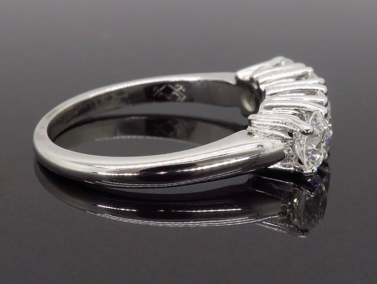 Four-Stone Diamond Anniversary Band at 1stDibs | four stone diamond ...