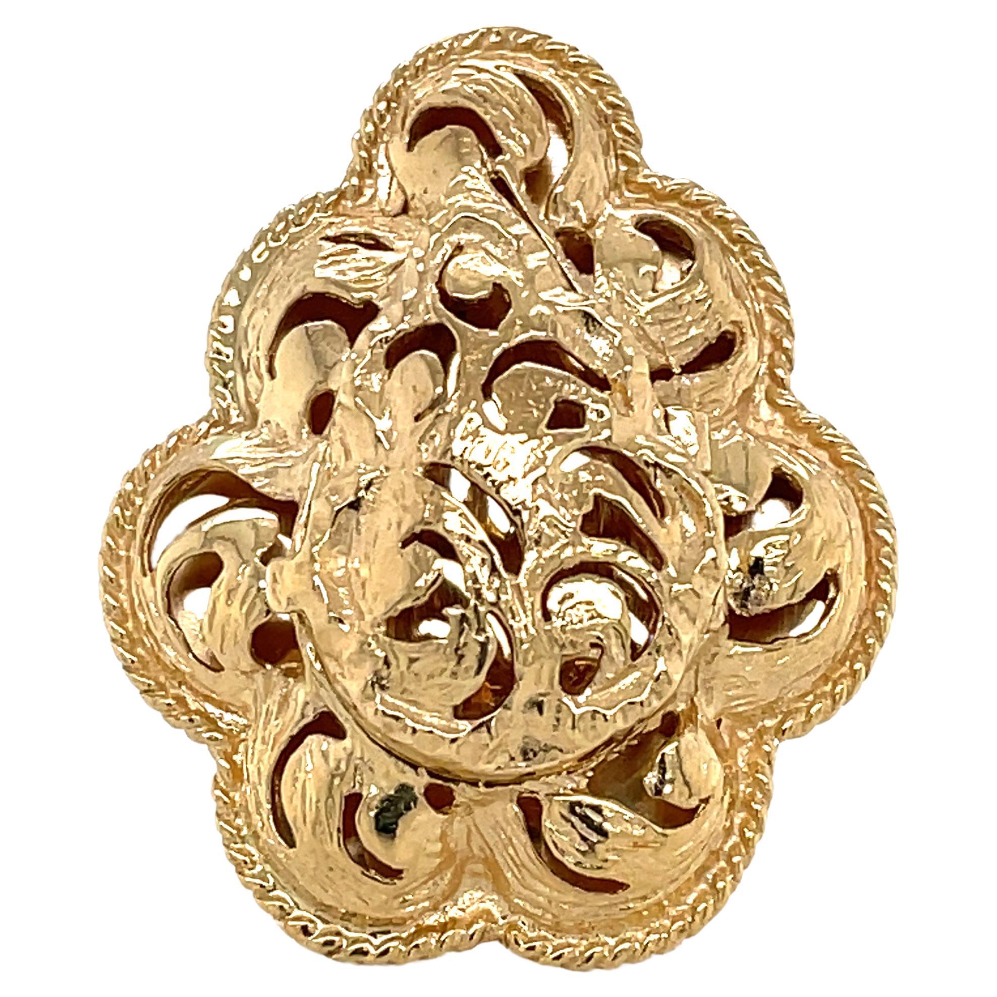 14 Karat Yellow Gold Saint Petersburg Enamel Poison Tank Ring at 1stDibs