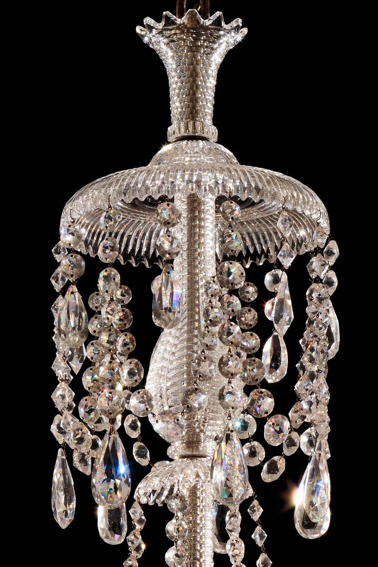19th Century Crystal Fourteen-Light Chandelier by Perry, of Wonderful ...