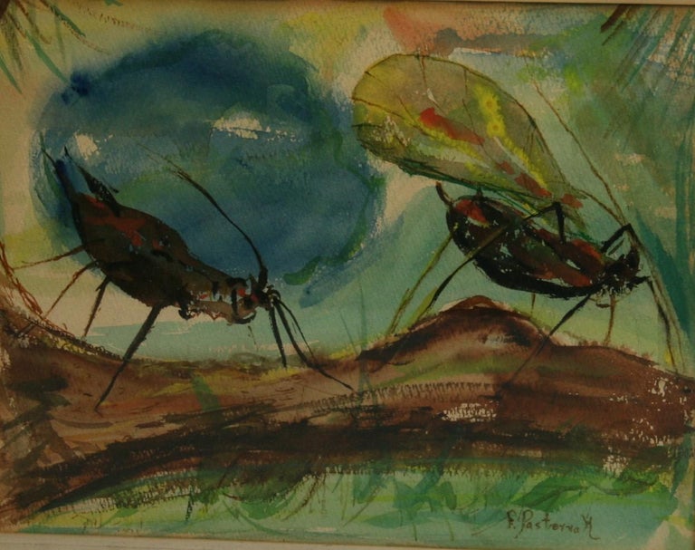 F.Pasternak - Insects in The Forest Abstract For Sale at 1stDibs