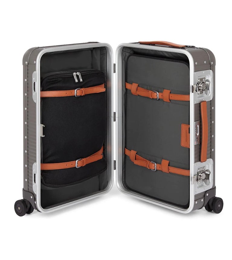 FPM Milano Steel Gray Bank Spinner 76 Suitcase, Italy For Sale at 1stDibs