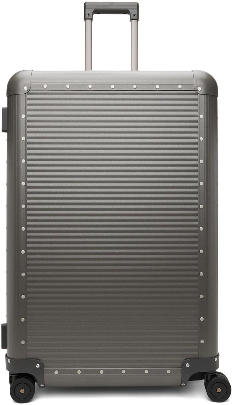 FPM Milano Steel Gray Bank Spinner 76 Suitcase, Italy For Sale at 1stDibs