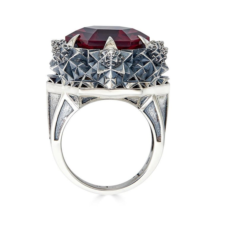 Fractal Gold Topaz Ring For Sale at 1stDibs