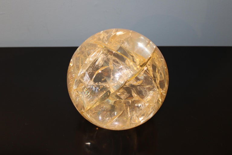 Fractal Resin Ball from 70s For Sale at 1stDibs