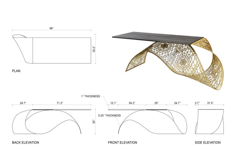 Fractal Table by John Brevard For Sale at 1stDibs