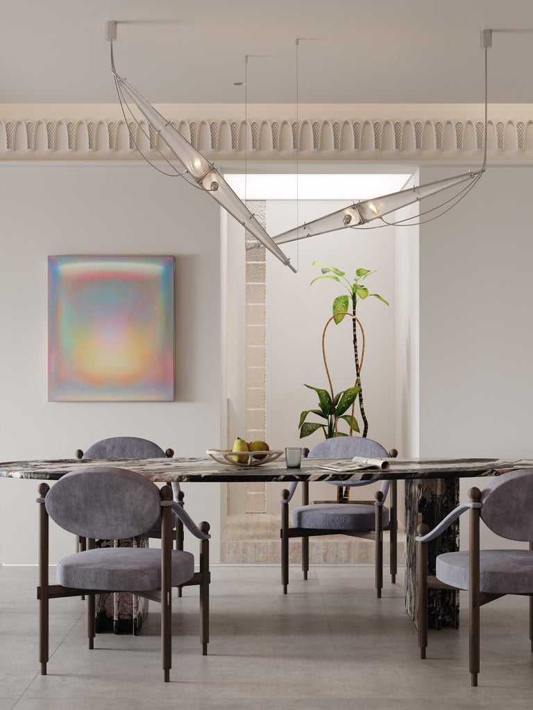 Fragment #02 Comtemporay Design Chandelier Geometric Pendant by Singchan Design For Sale at 1stDibs