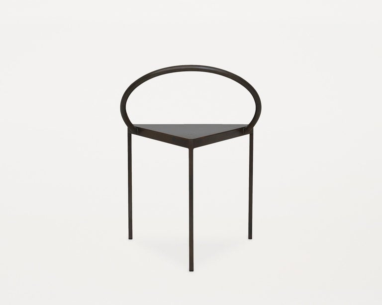 FRAMA Contemporary Sculptural Minimal Design Triangolo Chair in Black ...