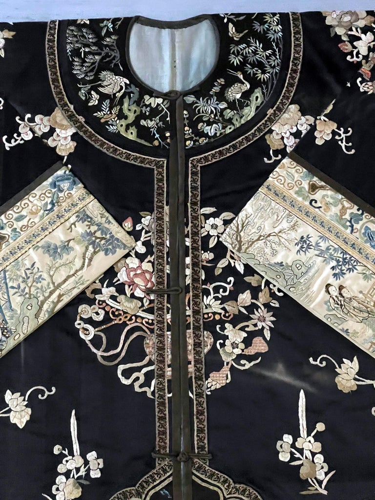 Frame Antique Chinese Embroidered Robe Qing Dynasty For Sale at 1stDibs ...