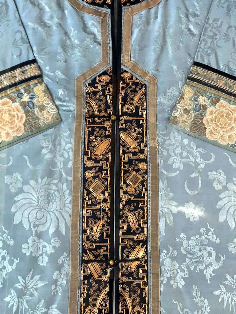 Frame Antique Chinese Embroidered Robe Qing Dynasty For Sale at 1stDibs