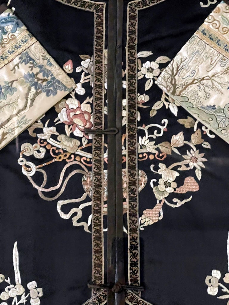 Frame Antique Chinese Embroidered Robe Qing Dynasty For Sale at 1stDibs ...