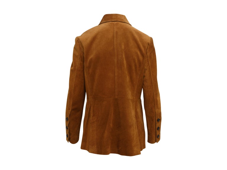 Frame Brown Suede Jacket at 1stDibs