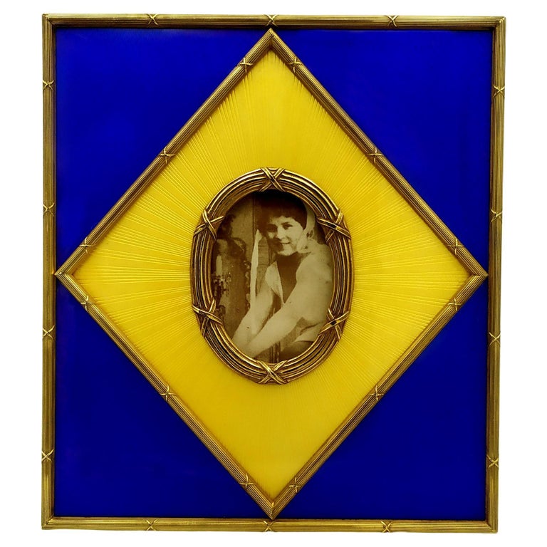 Frame for oval Photo borders in Louis XVI French Empire style Enamel ...