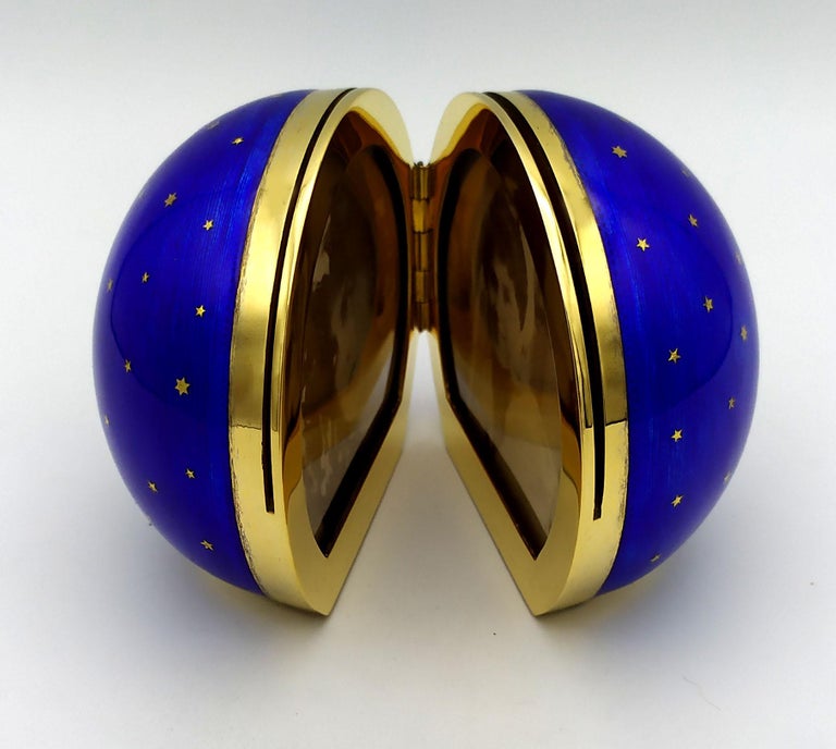 Frame Spherical 2 Photos Sterling Silver Gold Paillons Stars of Sky ...