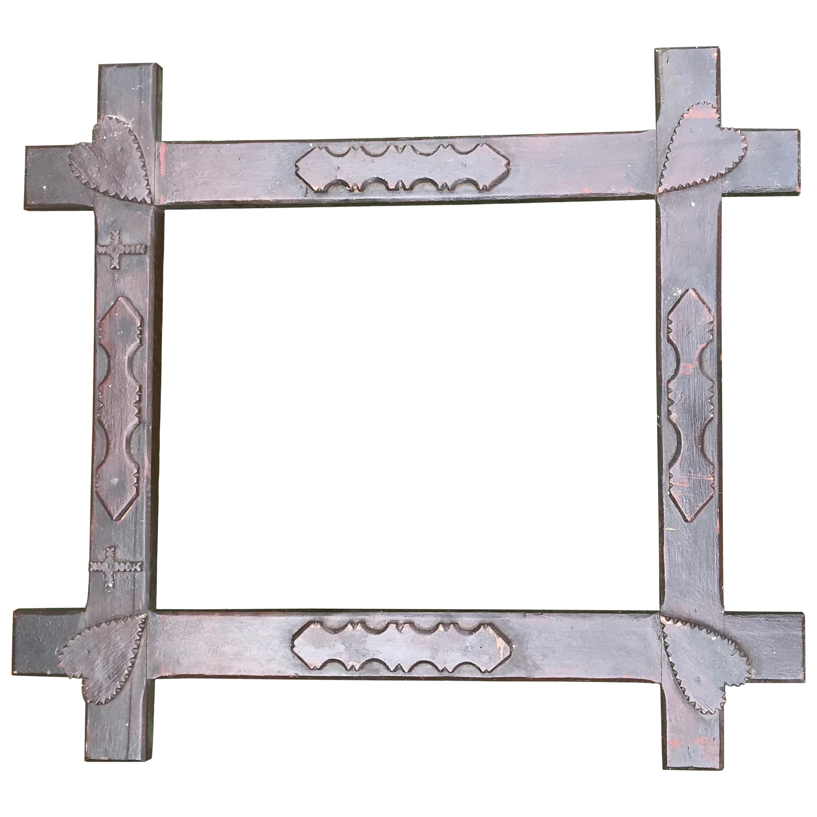Renaissance-Style Frame with Leaves and Scrolls For Sale at 1stDibs