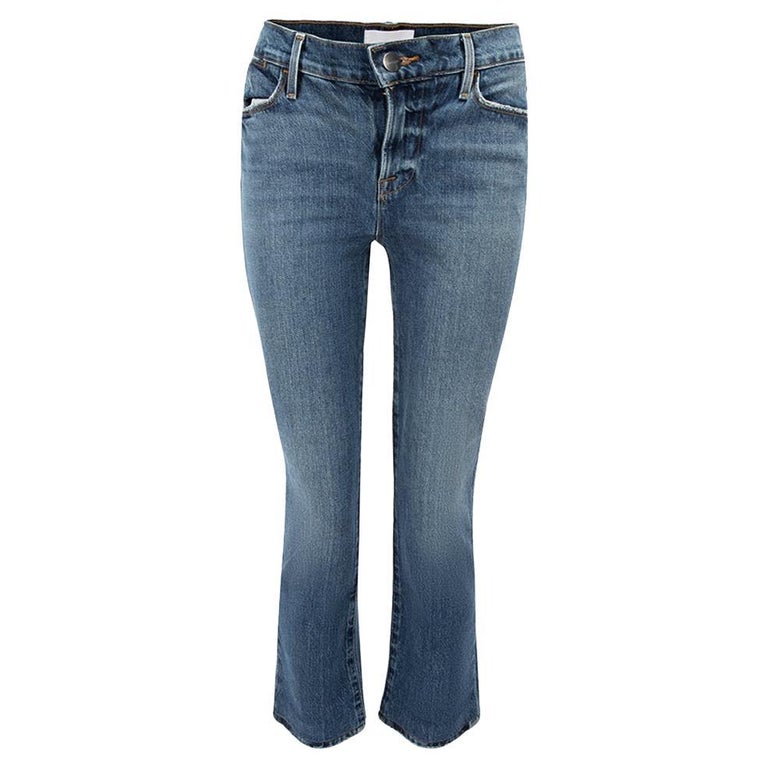 FRAME Women's Blue Le High Straight Leg Jeans For Sale at 1stDibs