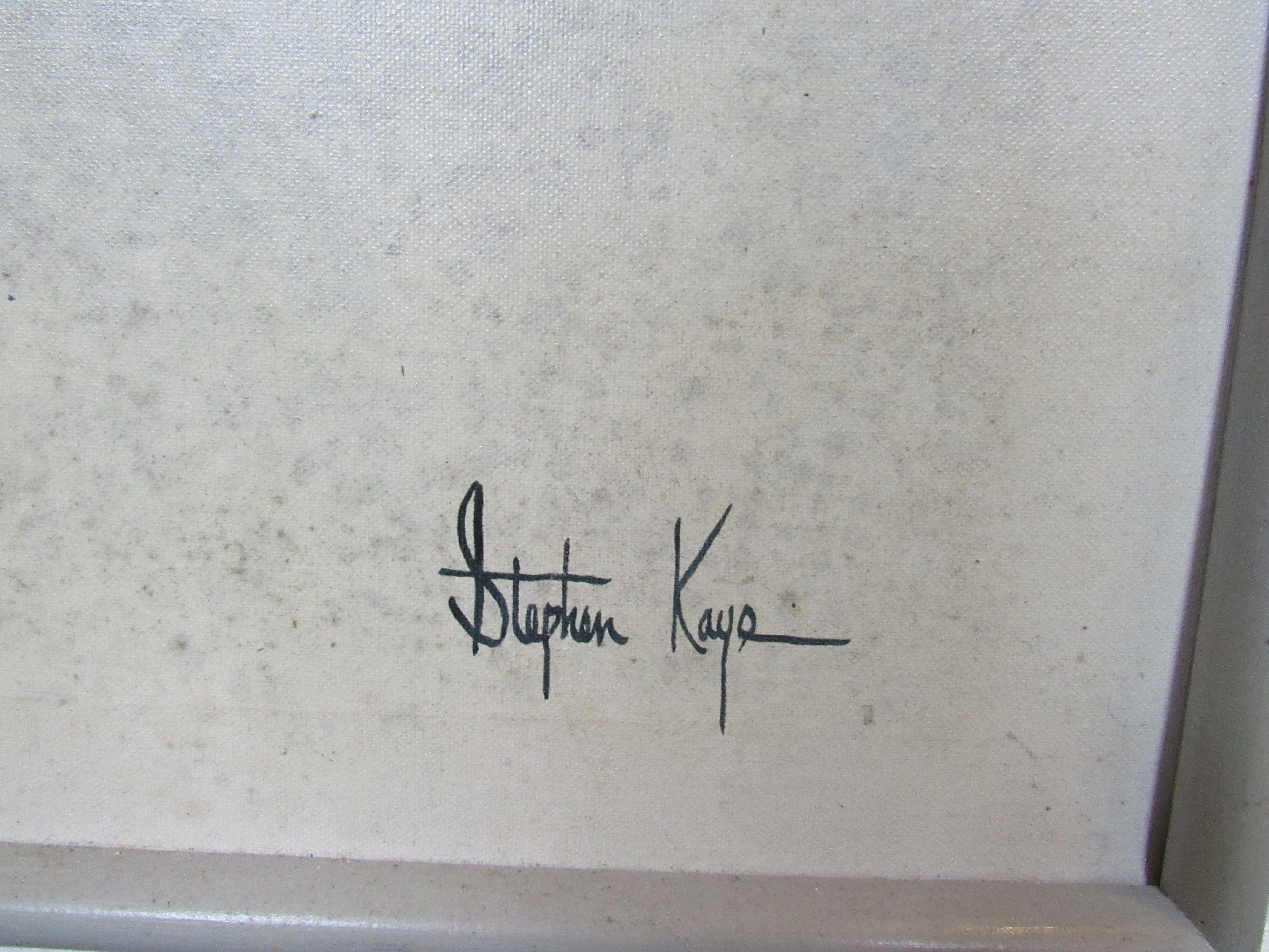 Framed Abstract Painting Signed by Stephen Kaye For Sale at 1stDibs ...