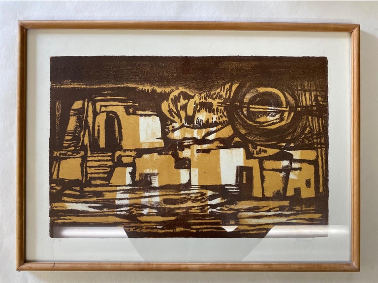 Framed Albert Ferenz A.P. Lithograph Pencil Signed and Numbered For ...