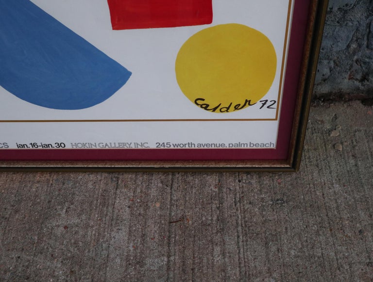 Framed Alexander Calder Exhibition Poster at 1stDibs