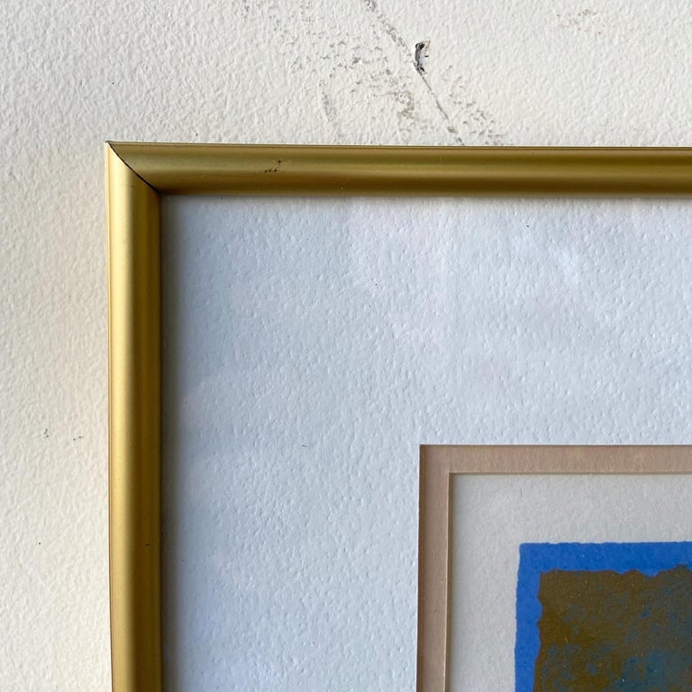 Framed and Signed Lithograph by Sam Briss For Sale at 1stDibs