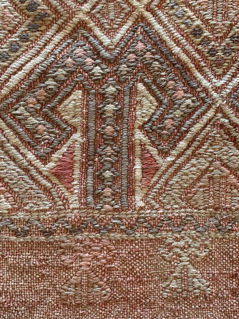 Framed Antique Turkish Tribal Textile Fragment at 1stDibs