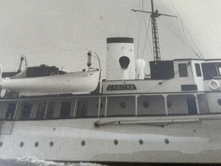 Framed Edwin Levick Photo of Yacht Caritas For Sale at 1stDibs