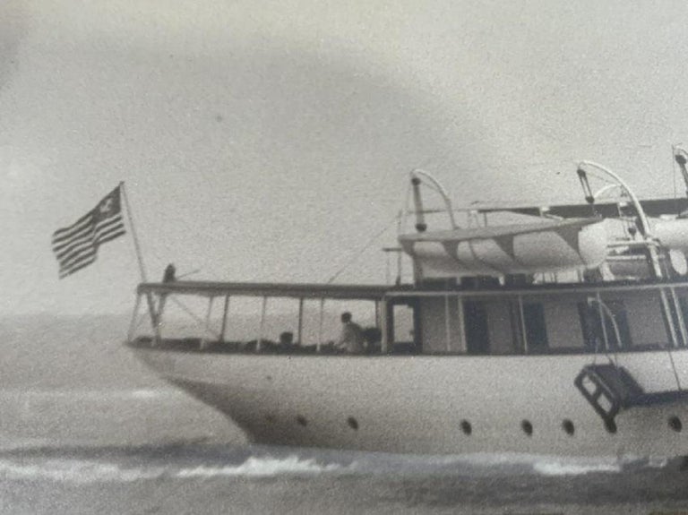 Framed Edwin Levick Photo of Yacht Caritas For Sale at 1stDibs