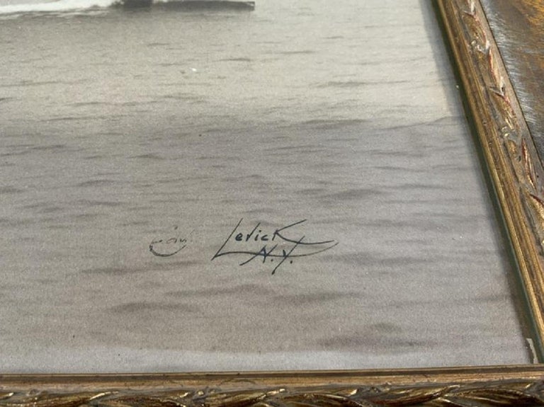Framed Edwin Levick Photo of Yacht Caritas For Sale at 1stDibs