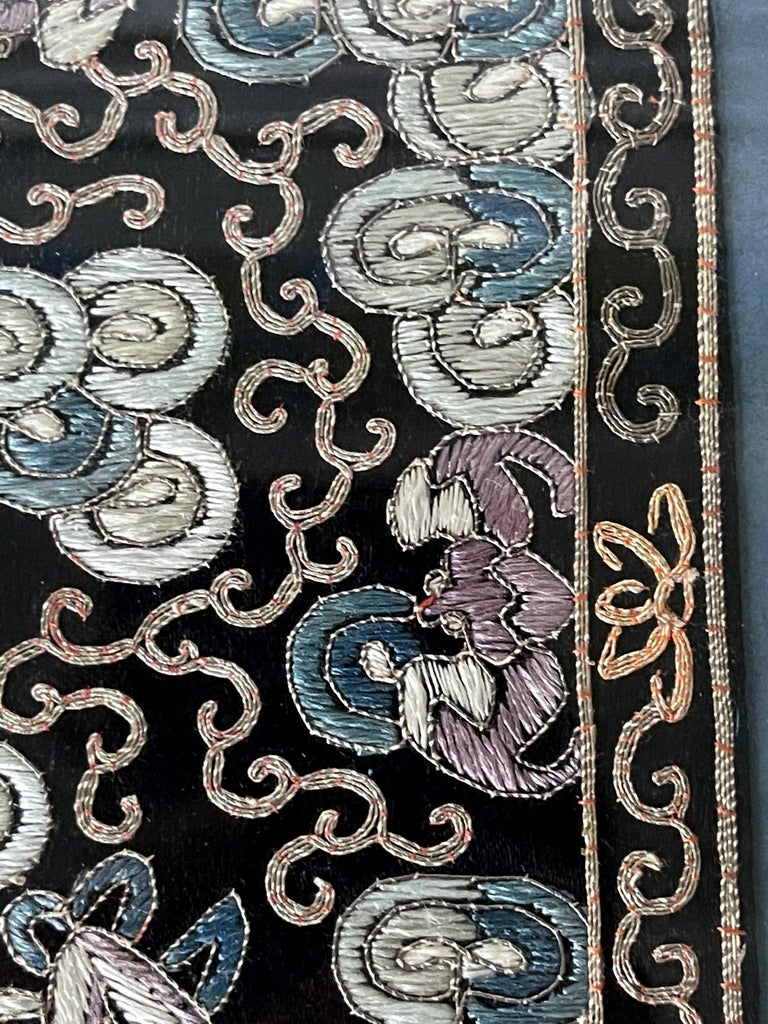 Framed Fine Embroidered Fifth Rank Badge Chinese Qing Dynasty For Sale ...