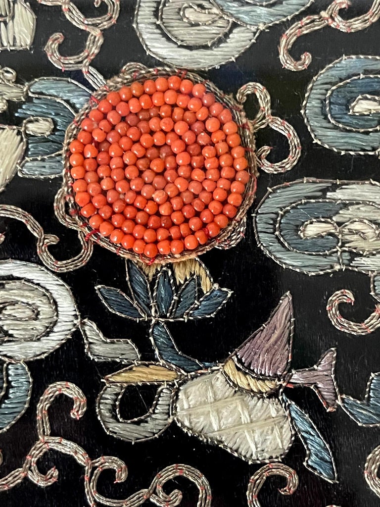 Framed Fine Embroidered Fifth Rank Badge Chinese Qing Dynasty For Sale ...