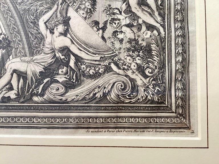 Framed French Etchings, a Pair For Sale at 1stDibs