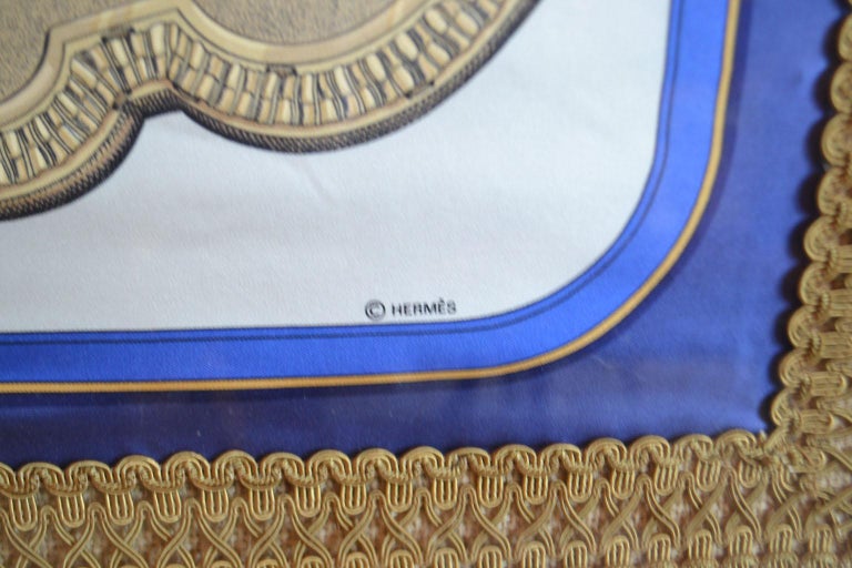 Framed Hermes Vintage Scarf at 1stDibs