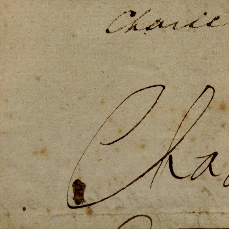 Framed King Charles II of England Signature and Royal Oak Print For ...
