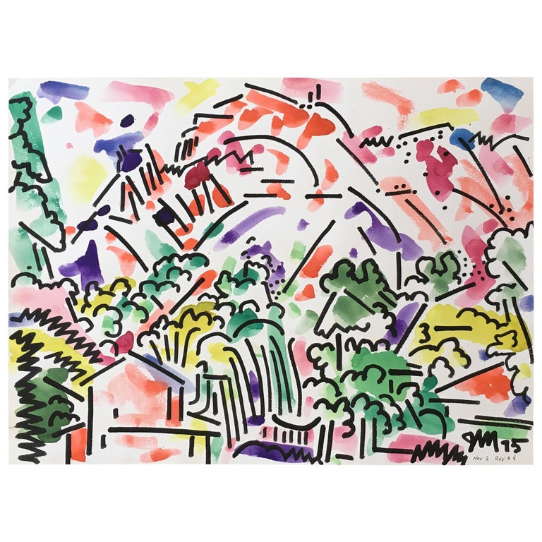 Framed Landscape Watercolor by James McCray #8 at 1stDibs