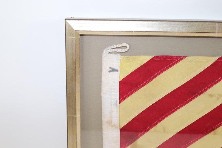 Framed Maritime Signal Flag of Letter A at 1stDibs