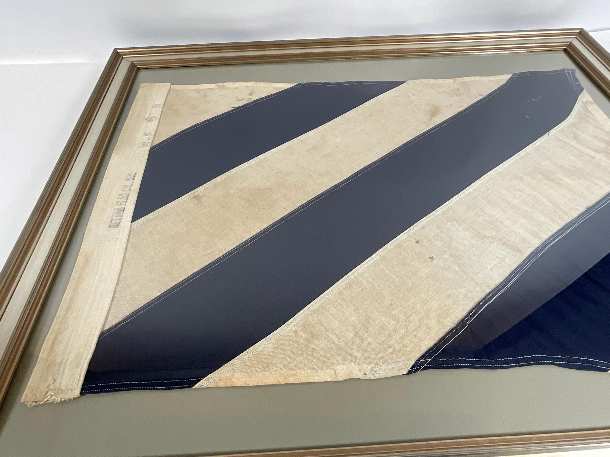 Framed Nautical Flag by Dettra For Sale at 1stDibs