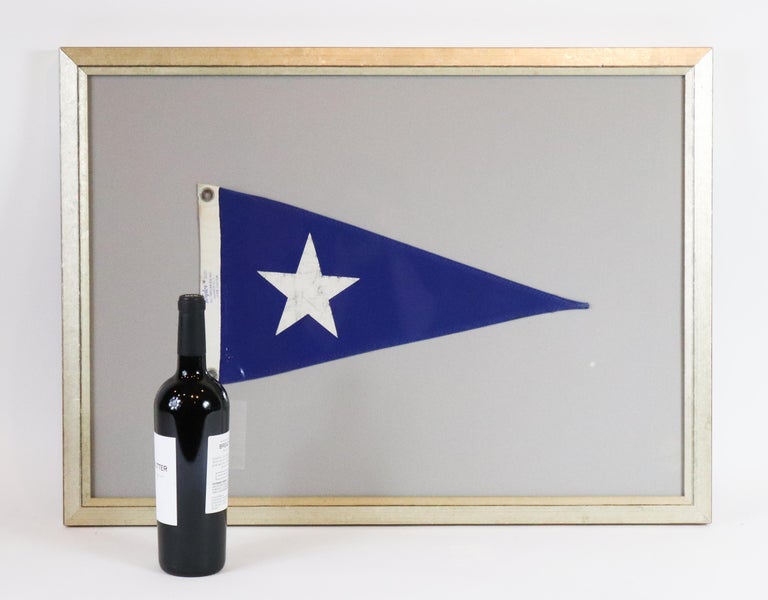 Framed Nautical Pennant For Sale at 1stDibs