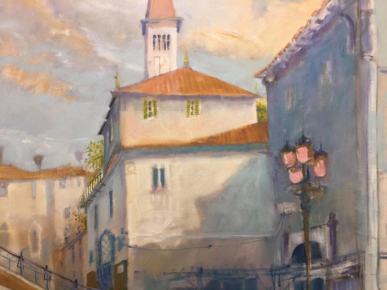 Framed Oil on Canvas "Backstreet Venice" - Michael Chaplin, 21st ...
