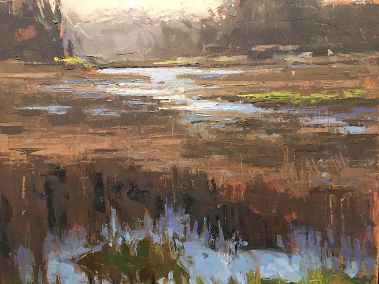 Framed Oil on Canvas "Fortitude" Marsh Scene, Jeff Markowsky For Sale ...