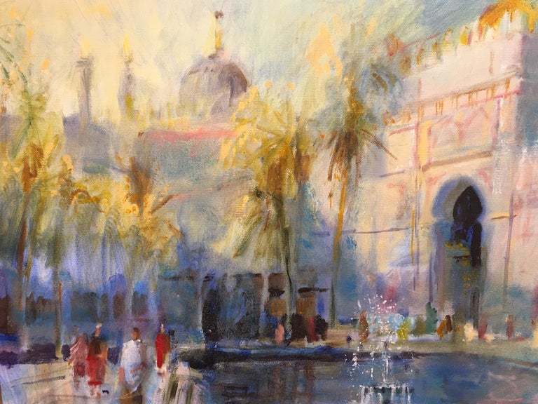 Framed Oil on Canvas "Fountain in Morocco", Michael Chaplin For Sale at ...